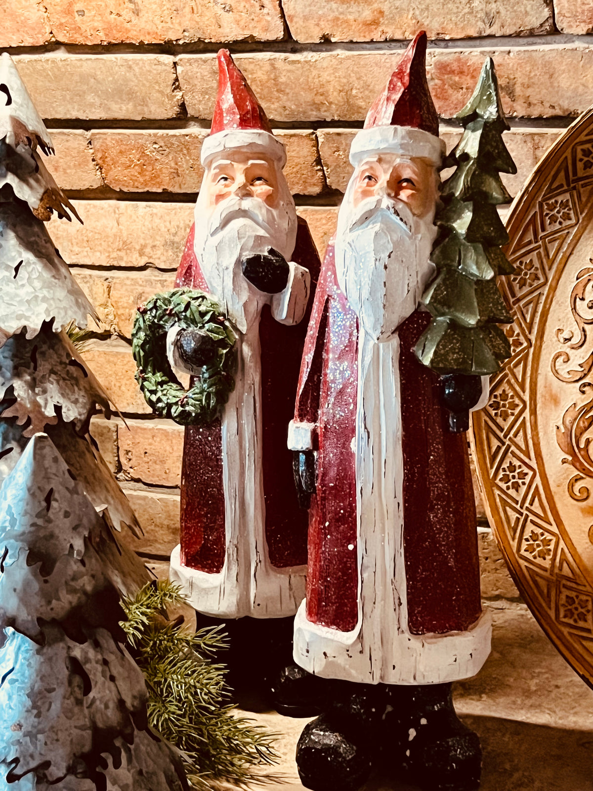 21” INCH VINTAGE SANTA FIGURE– Arte Corazon